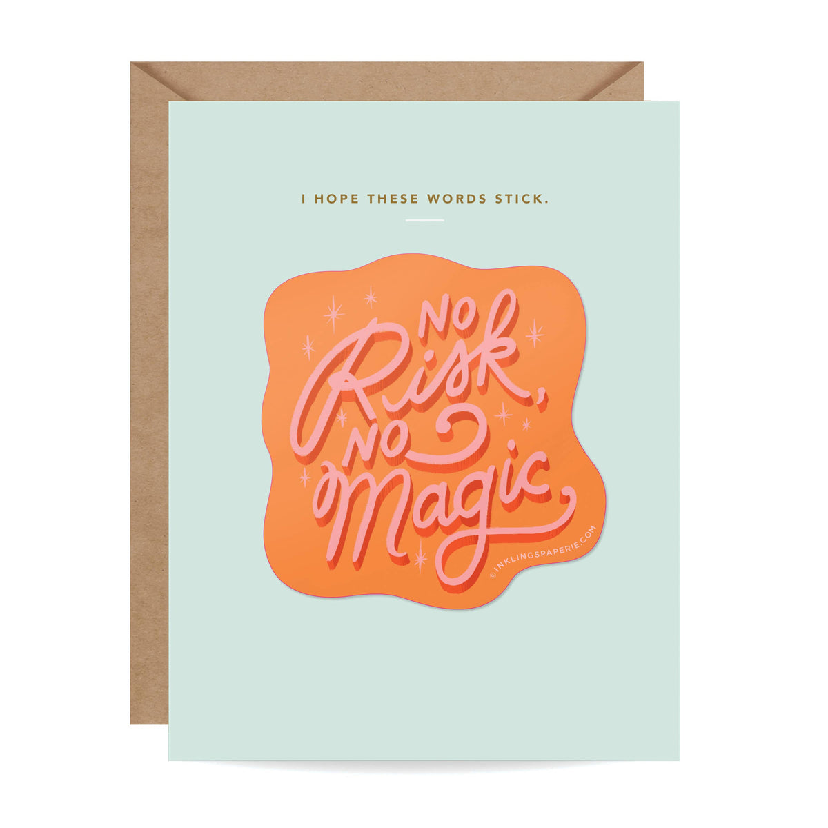 No Risk No Magic | Sticker Card - Stash